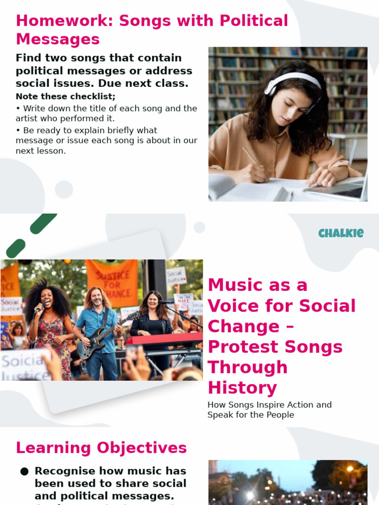 Political Messages in Protest Songs | PDF