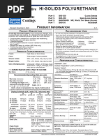 HI Solids Poly 250 Data Sheet | PDF | Coating | Chemical Substances
