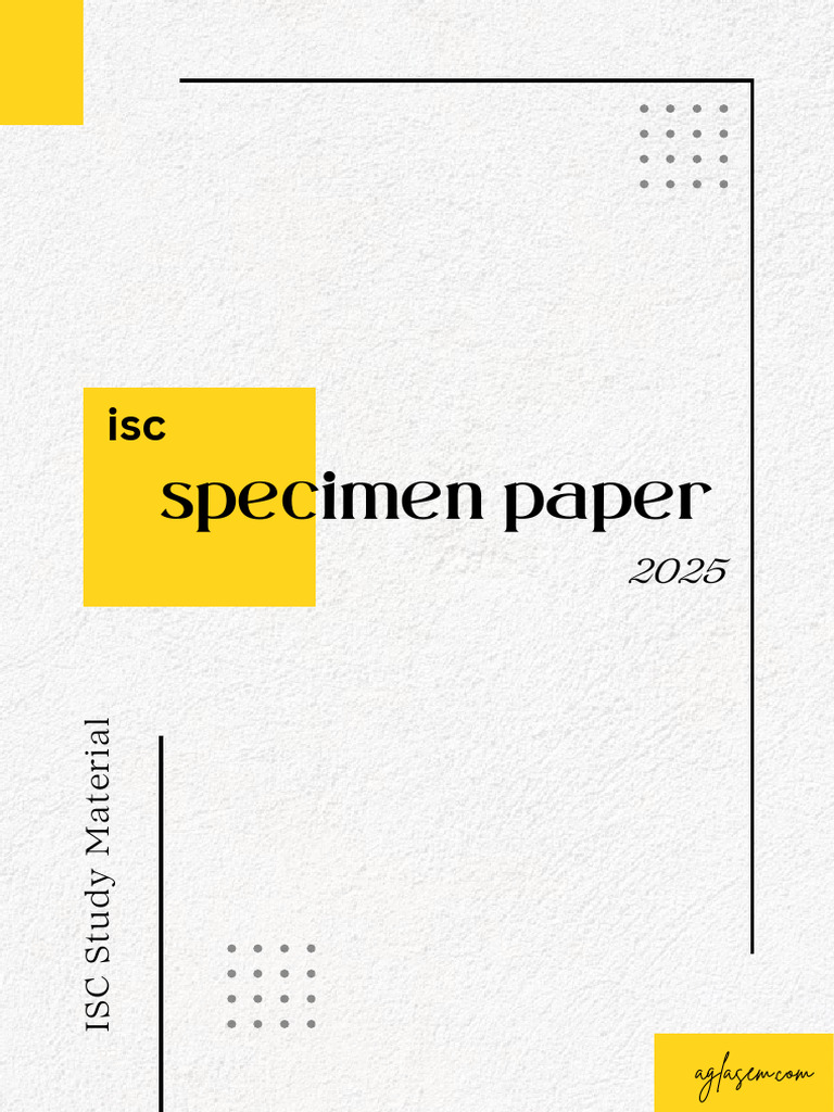 Specimen Paper | PDF | Seed | Biology