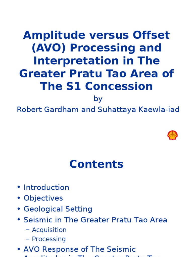 AVO Presentation | PDF | Reflection Seismology | Geology