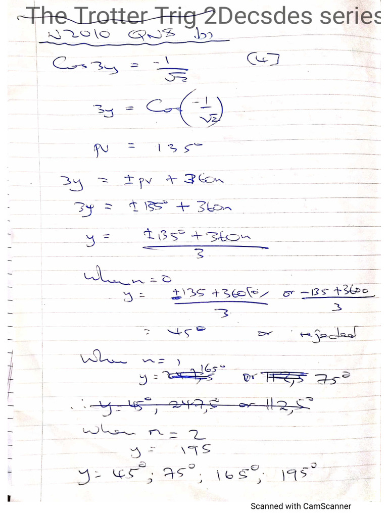 Trigonometric Functions 2 Decades Series by Trotter | PDF