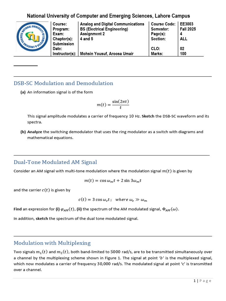 AM and FM Modulation | PDF | Frequency Modulation | Detector (Radio)