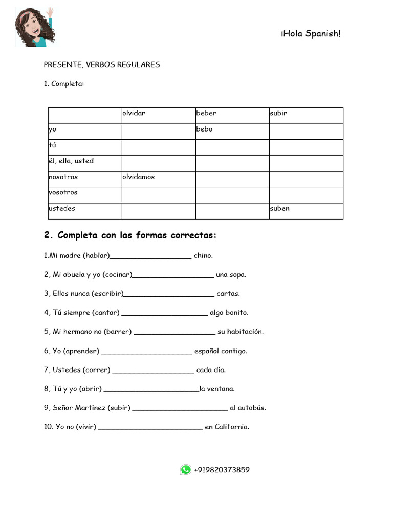 Conjugacion Ar Er Ir-Tp | PDF