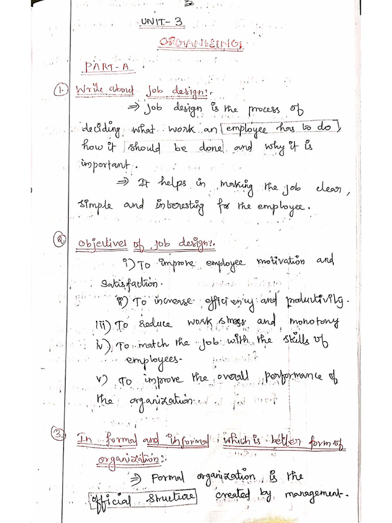 POM - UNIT - 3,4,5 Hand Written Notes | PDF