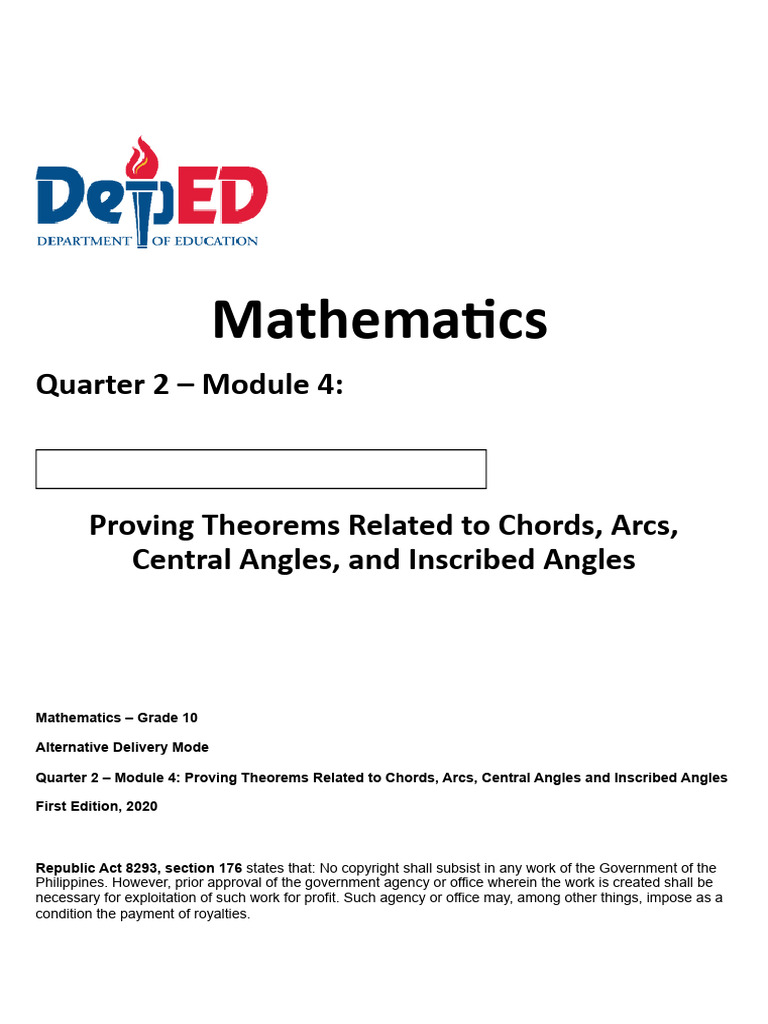 OHSP Math10 Q2 Module4.docx 20251007 195859 0000 | PDF | Circle | Triangle