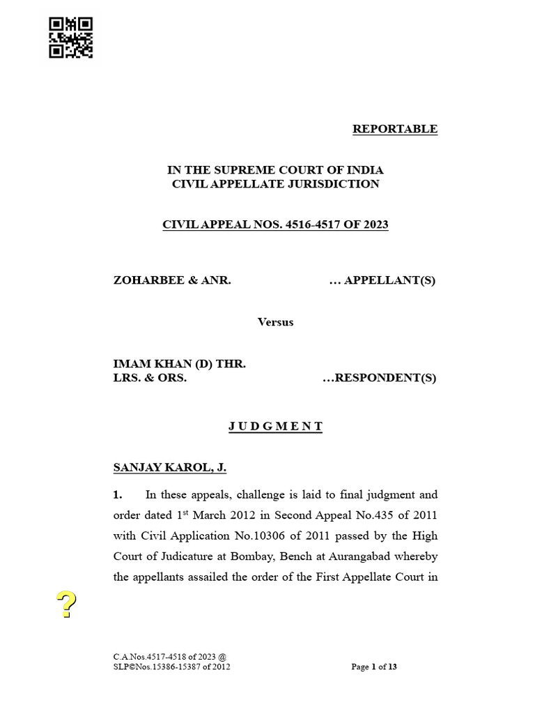 CVL Inheritance Muslim Law - Ats Value SC 2025 | PDF | Lawsuit ...