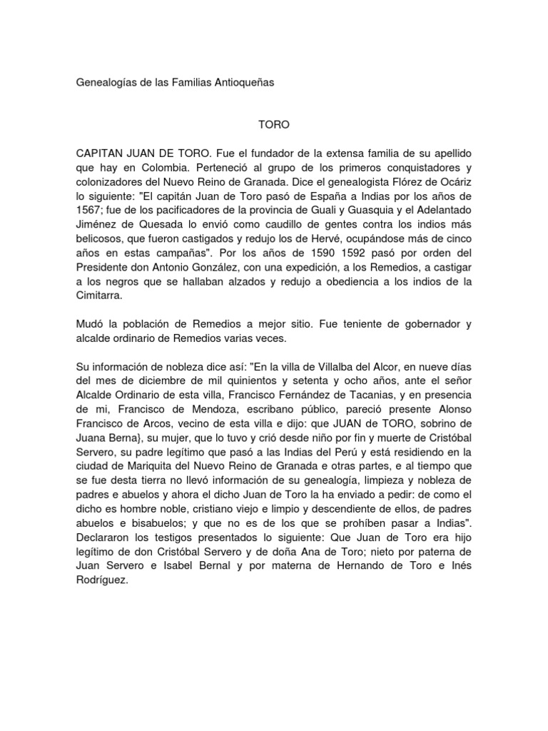 TORO | PDF | Nobleza | Amor