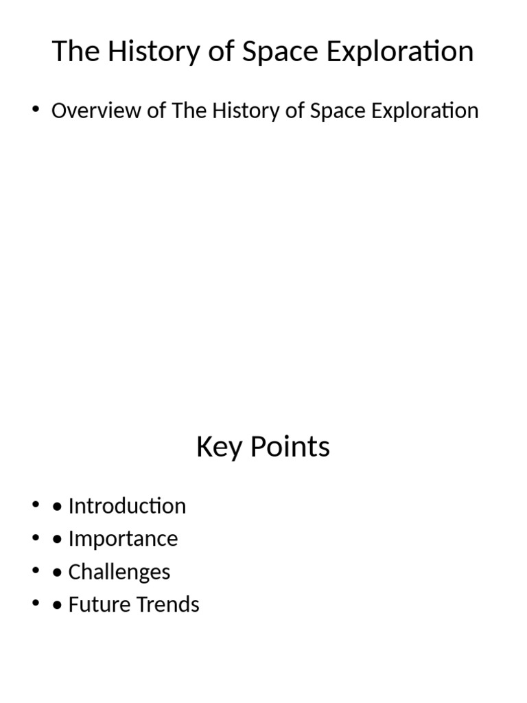 History of Space Exploration Overview | PDF
