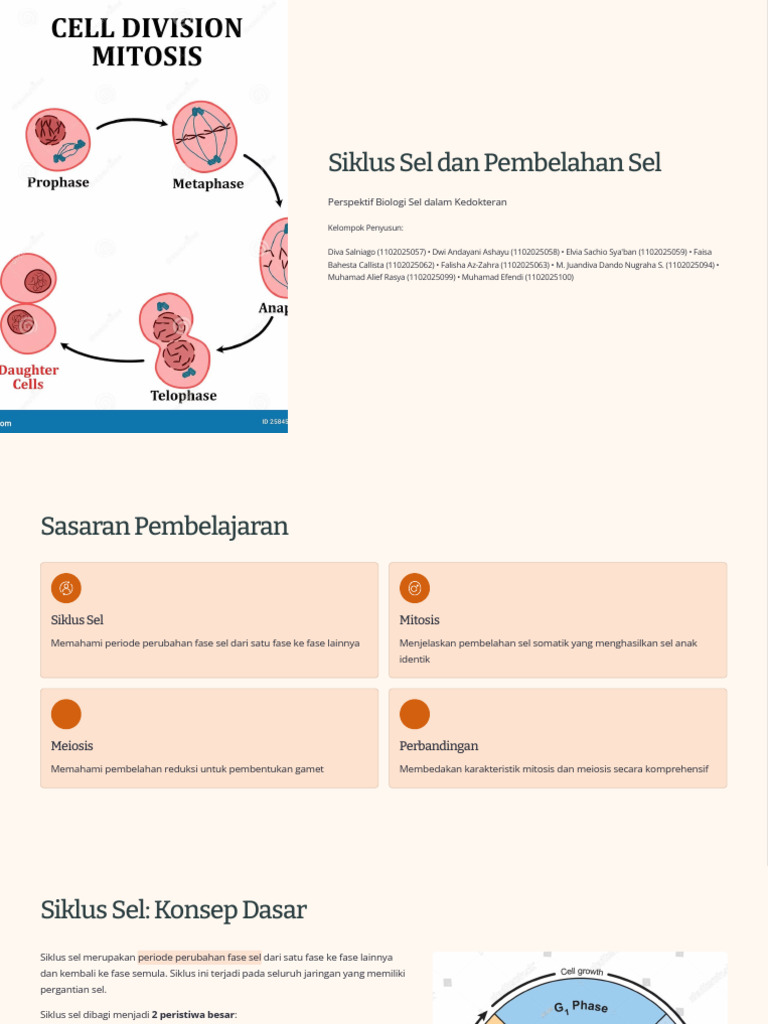 Siklus Sel | PDF