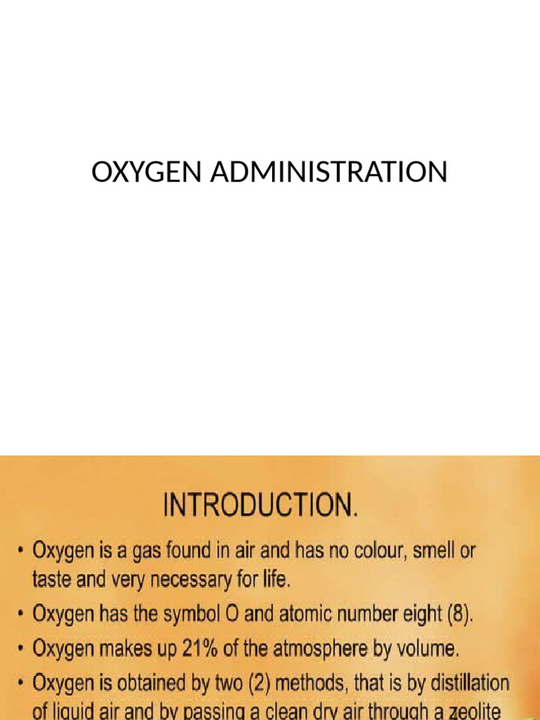 Oxygen Administration | PDF