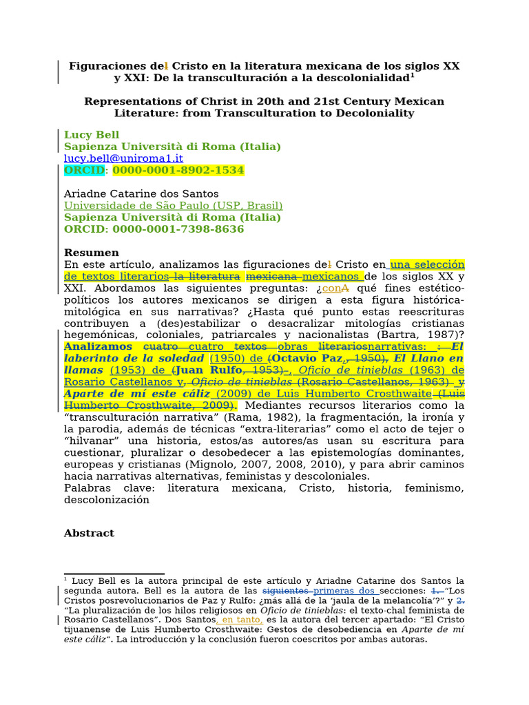 DOSS - Bell y Dos Santos - LB-As (Final-Final) LB | PDF | México | Jesús