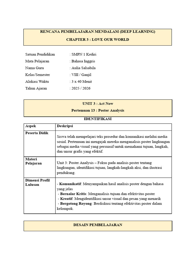 Meeting 13 - Unit 3 - Poster Analysis | PDF