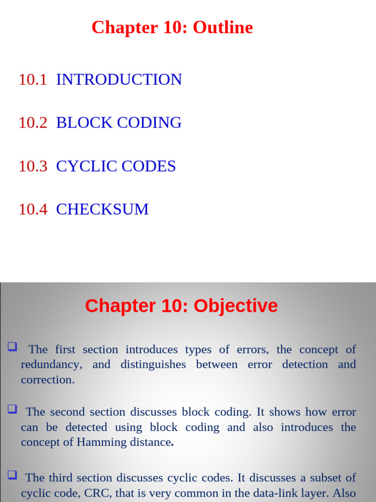 Module 3 Error Detection Correction FIRST | PDF | Error Detection And Correction | Code