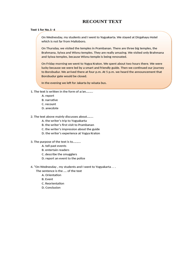 Yogyakarta Trip Recount and Activities | PDF | Zoo