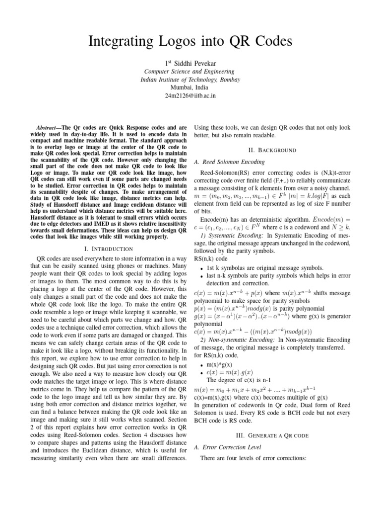 Comm Lab-8 | PDF | Qr Code | Bit