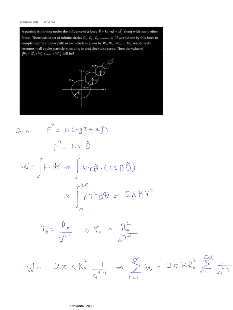 Infinite Circles Quesn | PDF