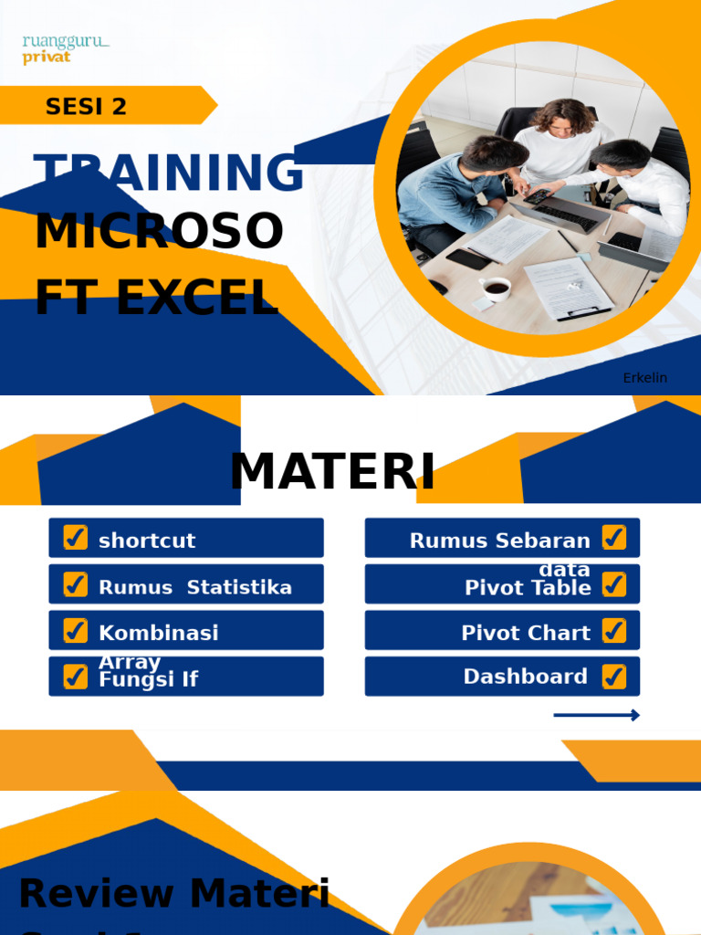 Materi Excel Union W2rev | PDF