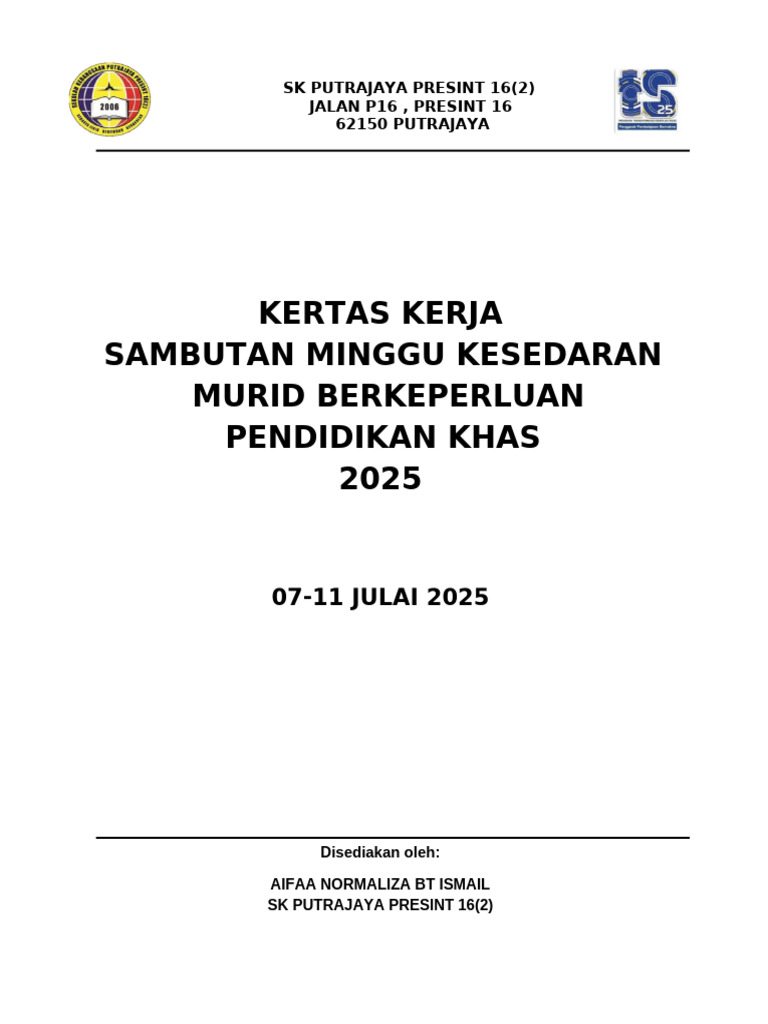 Minggu Kesedaran MBPK 2025 | PDF