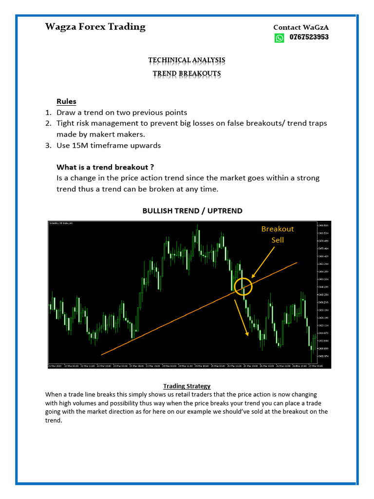 Wagza Forex Trading TA Breakouts | PDF | Technical Analysis | Market Trend