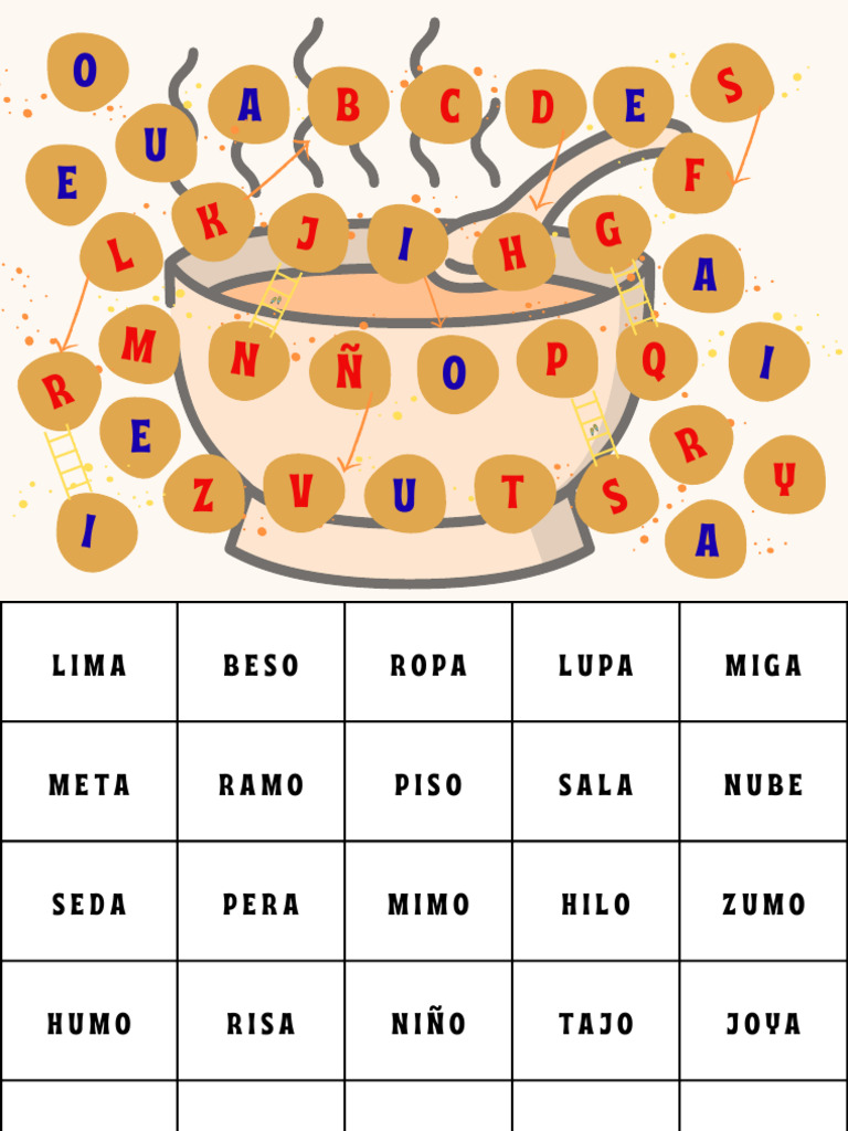 Juego Sopa de Letras | PDF