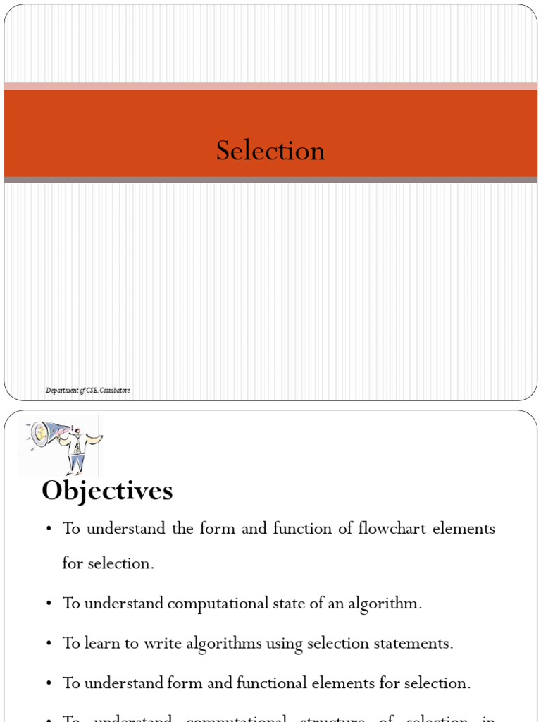 Lecture 12b AdditionalMaterial Selection | PDF | Mathematical Logic ...