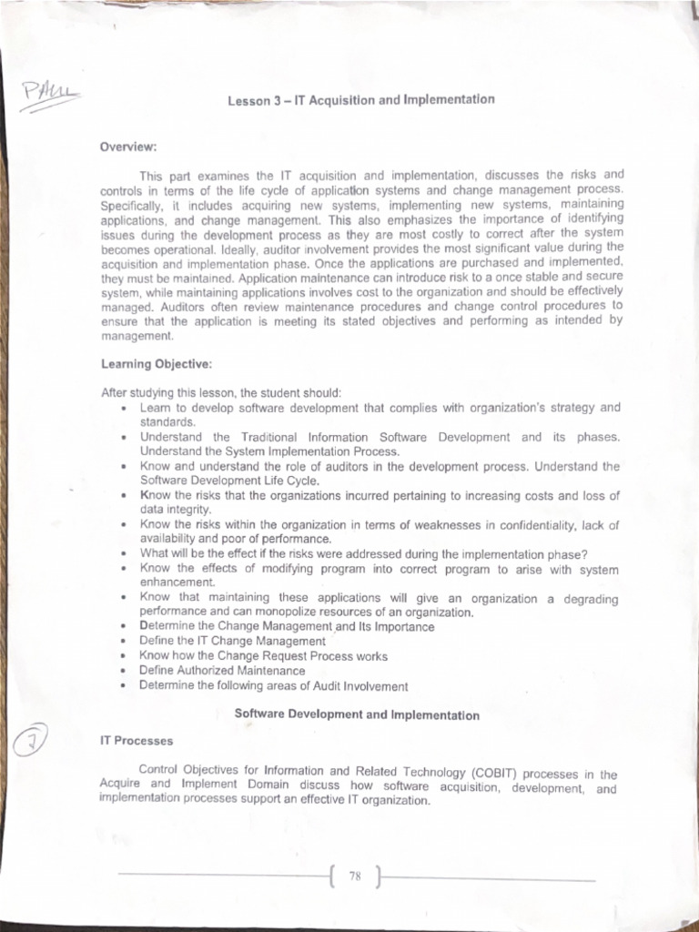 L3-IT Acq. and Implementation | PDF