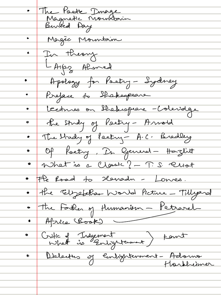 Misc Facts English Literature | PDF