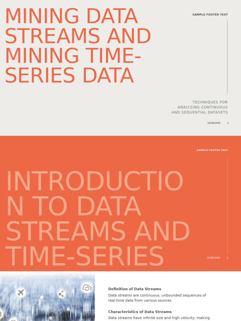 Mining Data Streams and Time Series | PDF | Time Series | Data