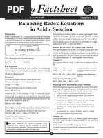 Half Equation Practice Worksheet | PDF