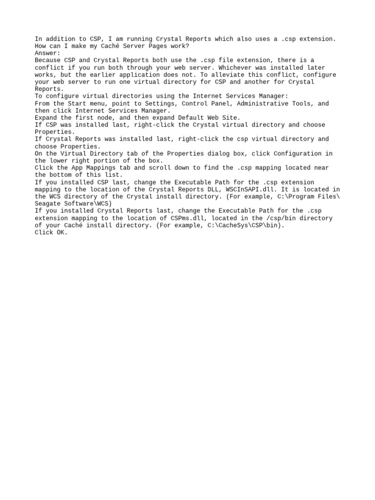 Crystal Report | PDF