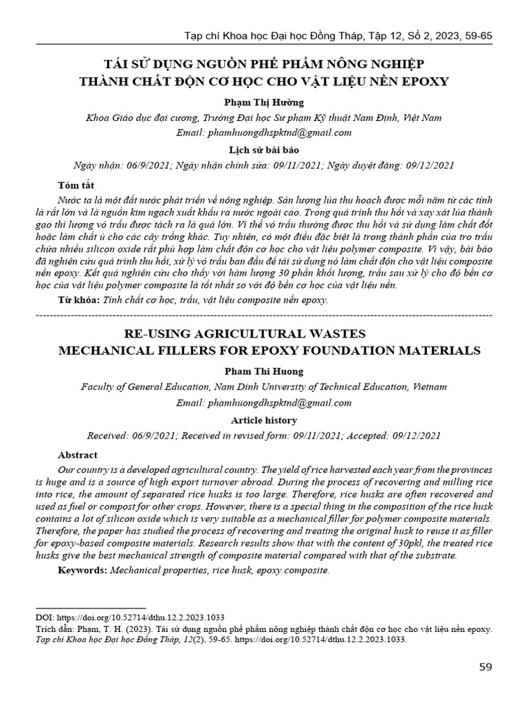 Tap Chi KHDT Tap 12 So 02-59-65!16!26 - Article Text | PDF