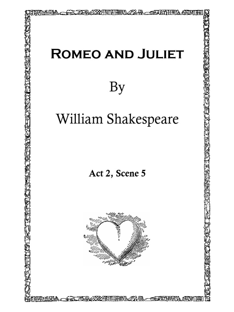 Romeo and Juliet 013 Act 2 Scene 5 | PDF | Romeo And Juliet ...