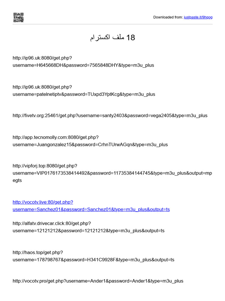 Username Sanchez01&password Sanchez01&type M3u Plus&output Ts | PDF
