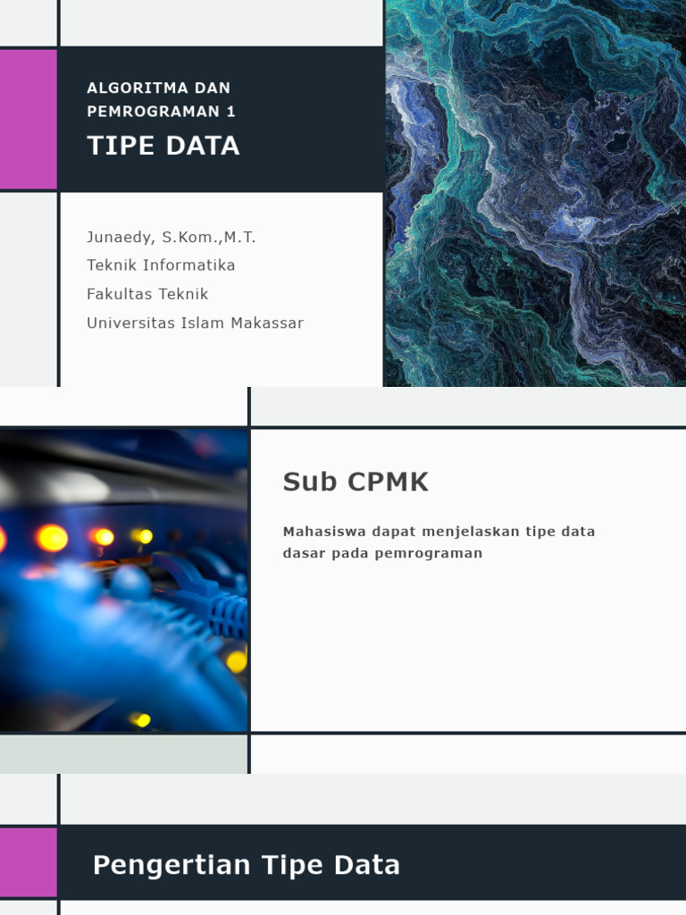 Tipe Data dalam Pemrograman Dasar | PDF
