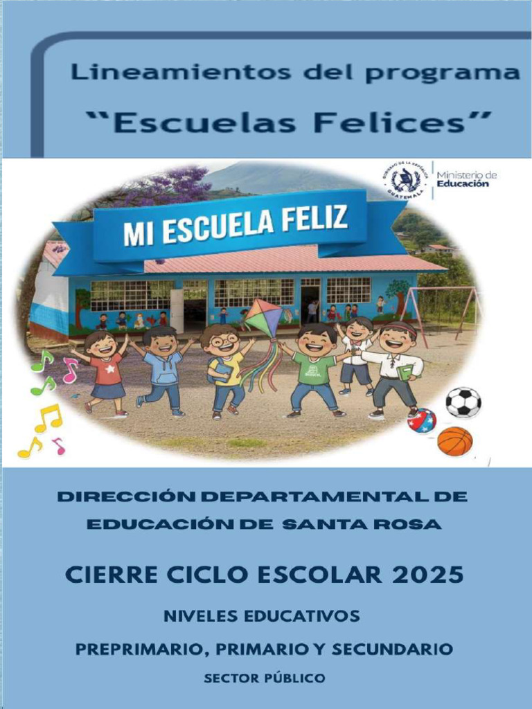 Plan de Actividades: Mi Escuela Feliz | PDF | Enseñando | Maestros