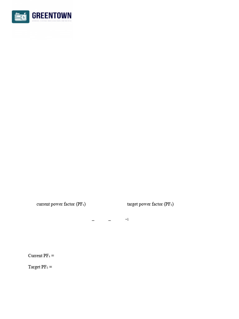 Power Factor Test Report for Motors | PDF | Physical Quantities ...