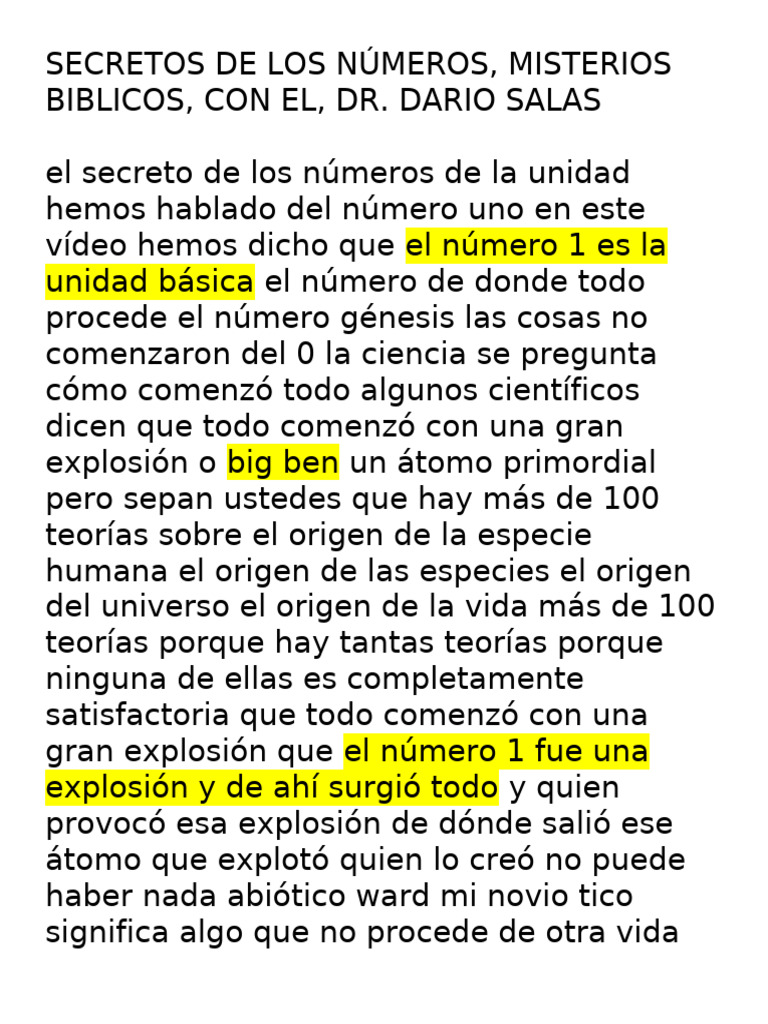 Secretos de Los Números | PDF | antecristo | Libro del éxodo
