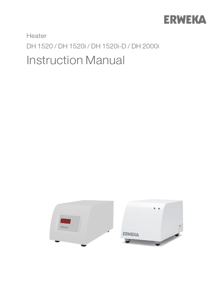 ERWEKA Heater DH 1520 Series Manual | PDF | Electrical Connector ...