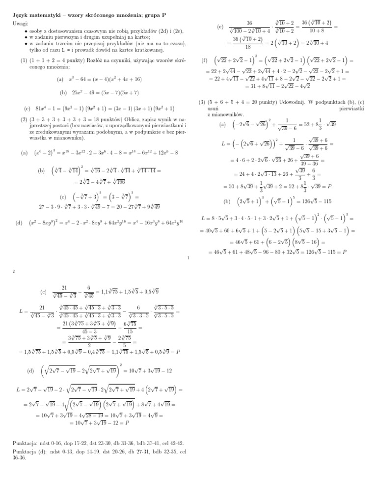 JM III - Sprawdzian NR 8 (R) | PDF