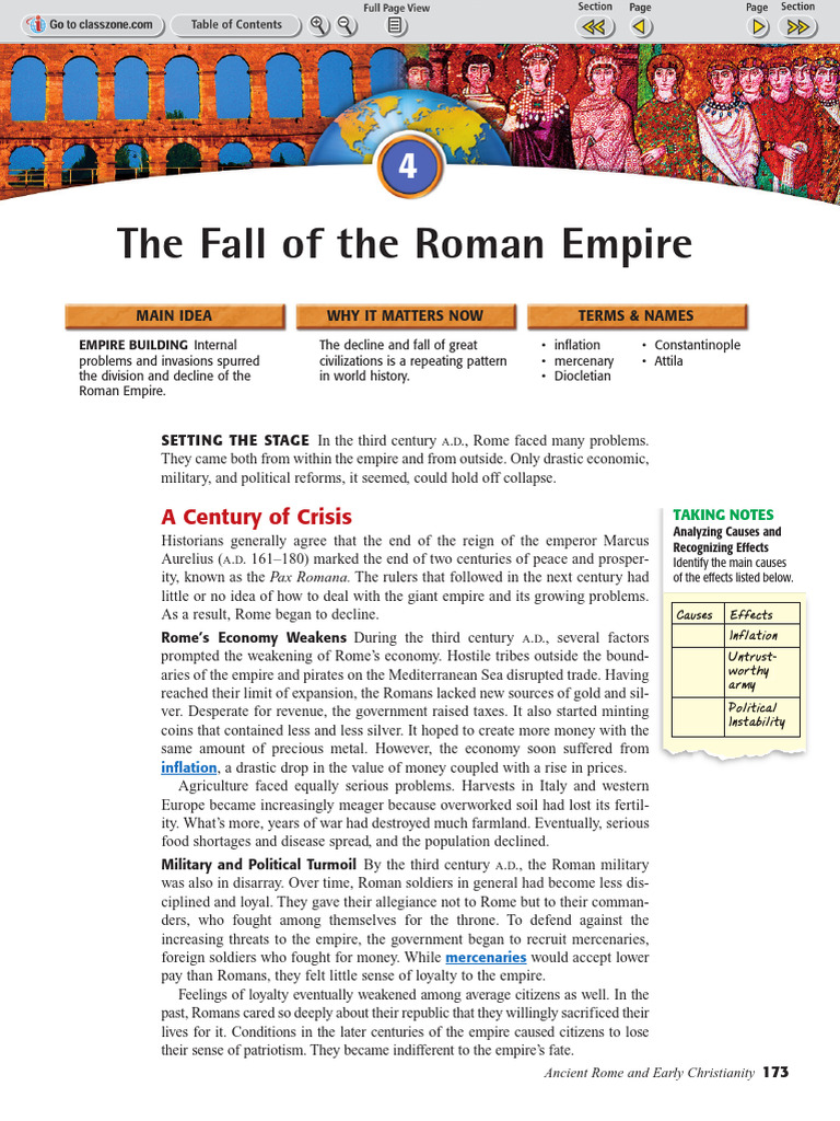 The Fall of The Roman Empire (Text) | PDF | Roman Empire | Ancient Rome