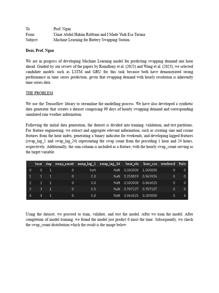 Machine Learning for Battery Swapping Demand | PDF | Data | Time Series