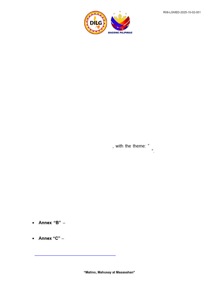 Barangay Assembly Guidelines 2025 | PDF | Philippines | Government