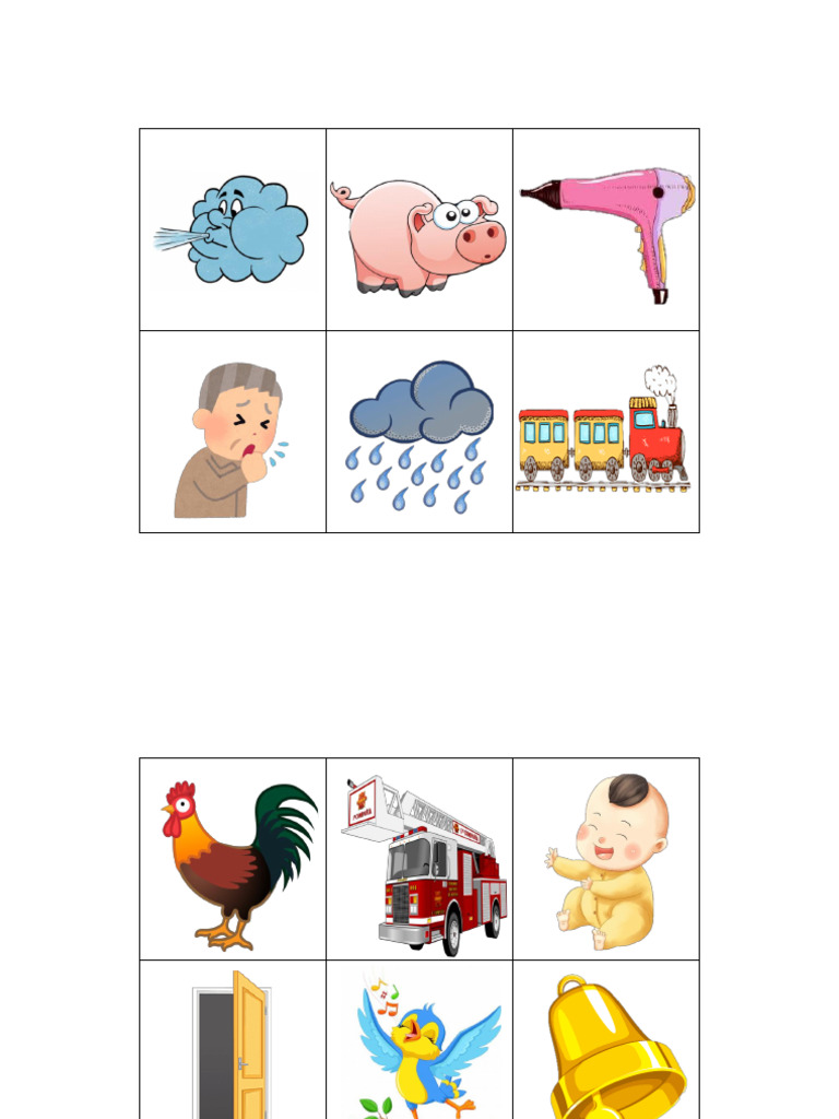 Lotería Discriminación de Sonidos No Verbales | PDF