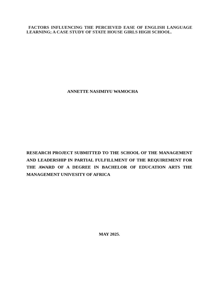Final Revised Annette Research Project July 16th 2025 | PDF | Learning ...