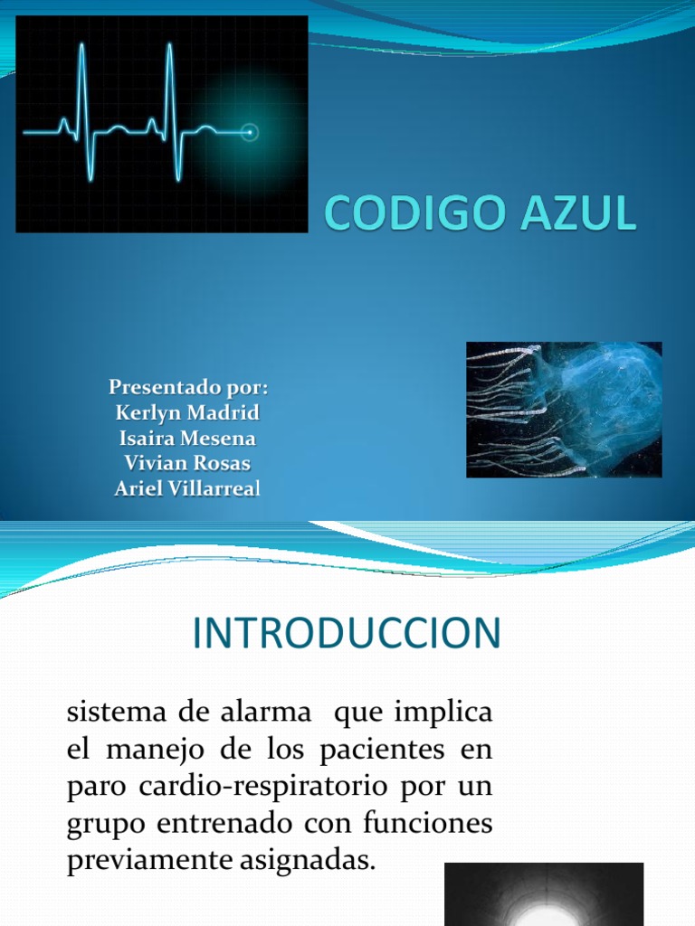 CODIGO AZUL Presentacion | Descargar gratis PDF | Reanimación ...