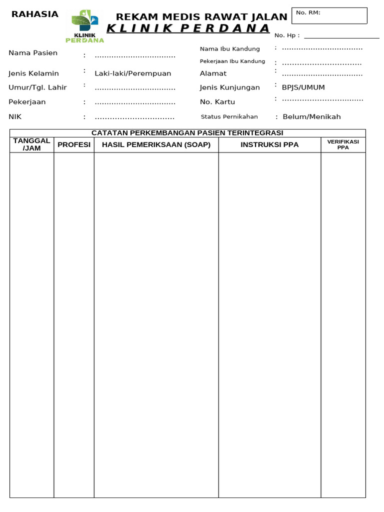 Format CPPT Baru 2023 | PDF