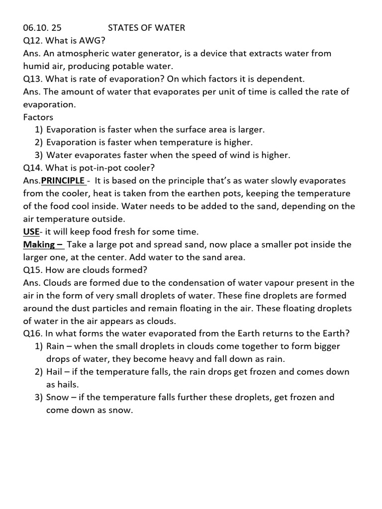 Part 3 States of Water 06.10.25 | PDF