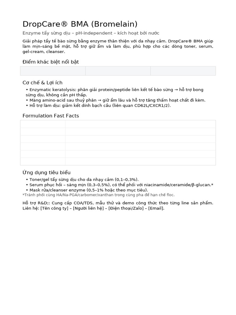 Promotion Letter DropCare BMA VN | PDF