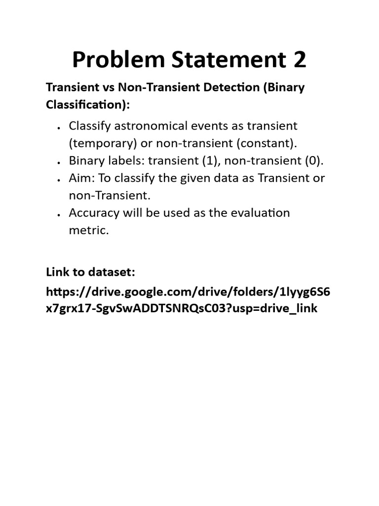 Problem Statement 2 | PDF