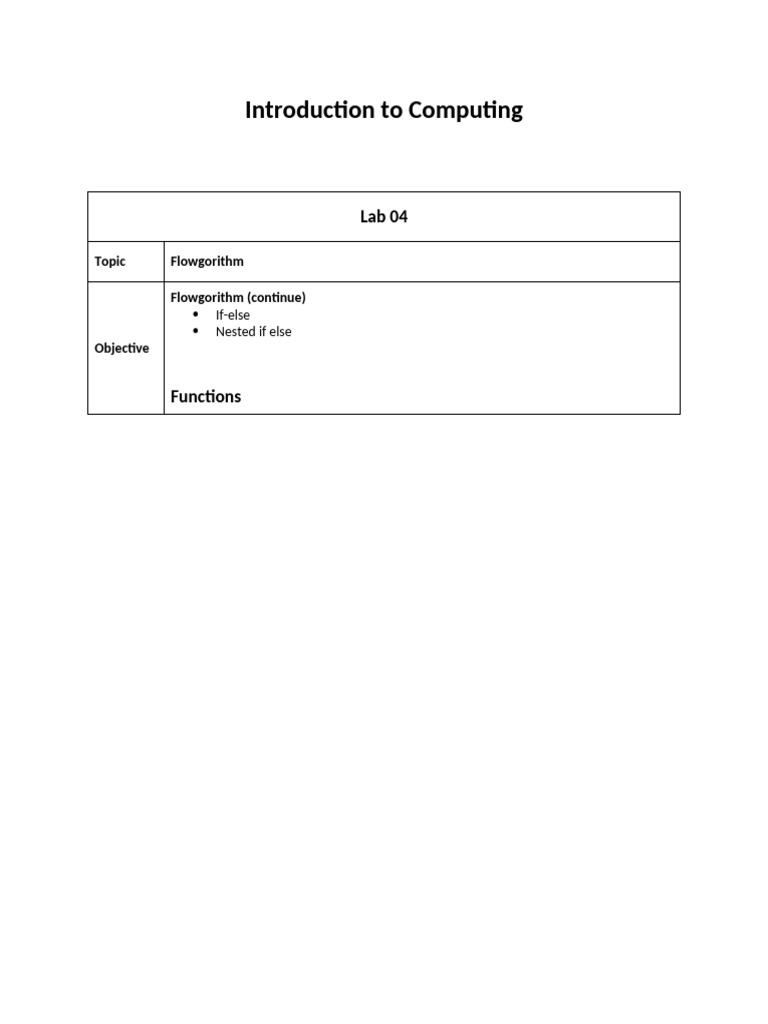 Flowgorithm: If-Else Logic Basics | PDF | Applied Mathematics | Computing